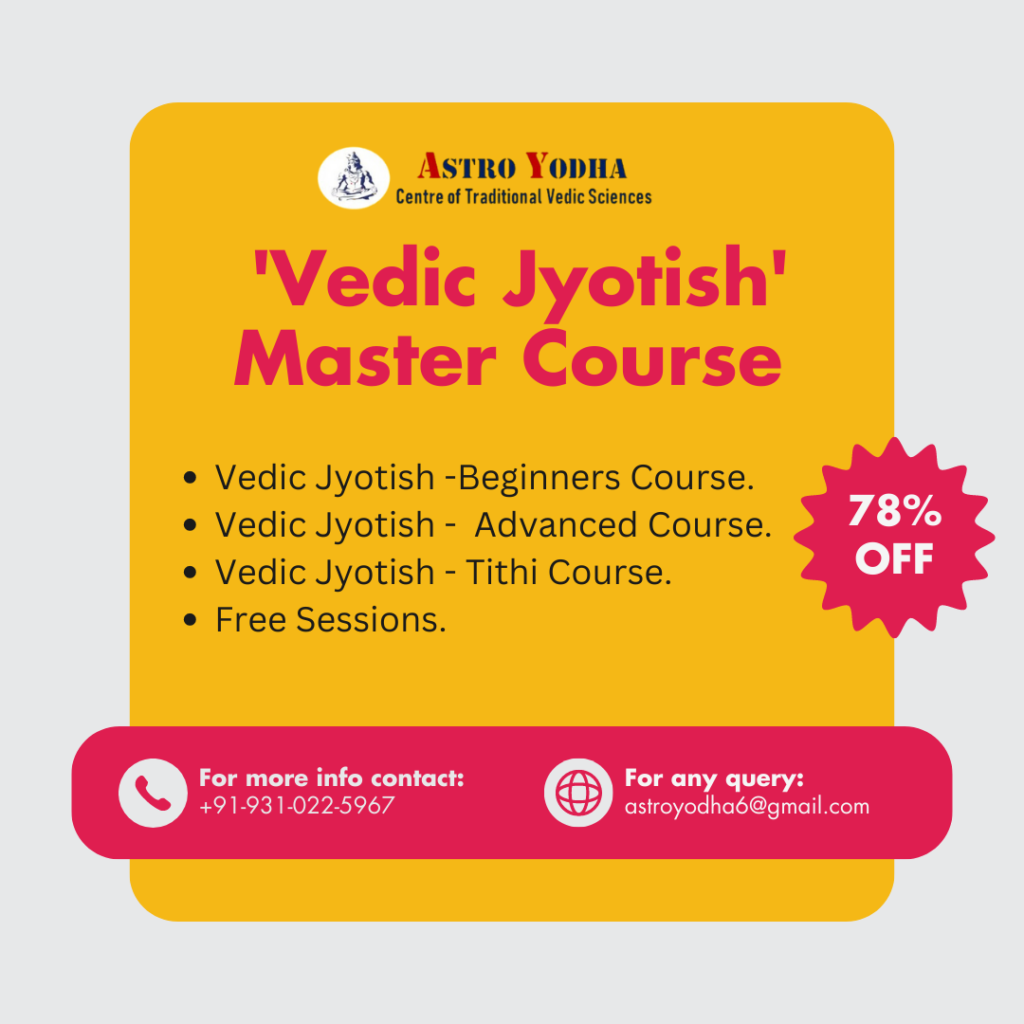 Vedic Jyotish Course - Astro Yodha - Centre of Traditional Vedic Sciences